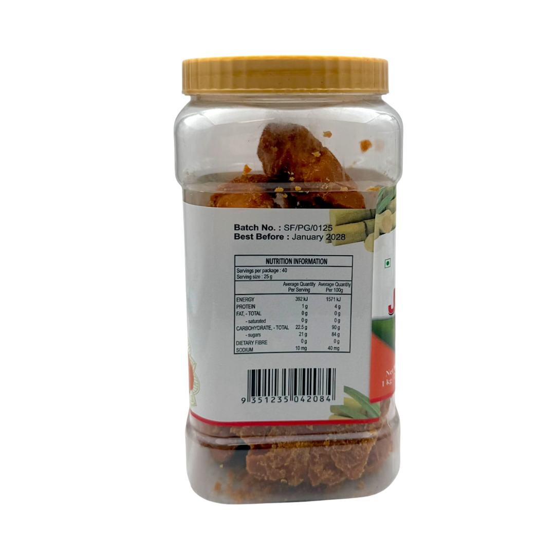 Buy Delhi 6 Pesi Gur/ Punjabi Jaggery 1Kg from Online Indian Grocery ...