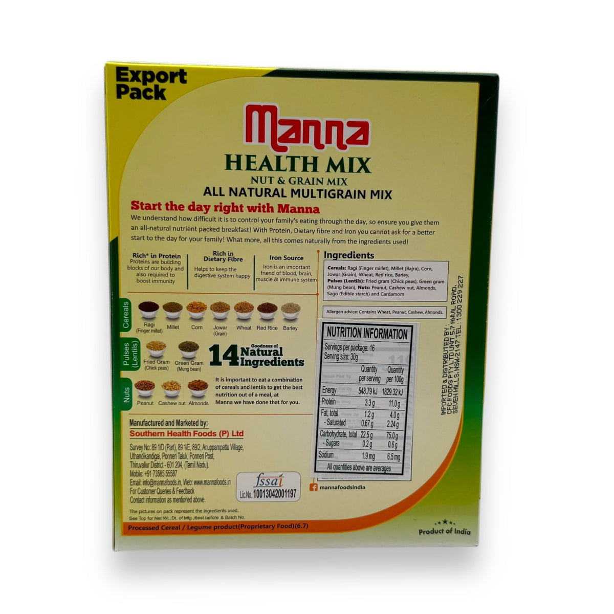 Buy Manna Health Mix 500Gm from Online Indian Grocery Shop, Melbourne