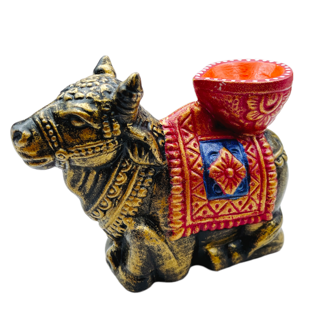 Buy Fancy Clay Diya Nandi 1Pc- 9351235044460 from Online Indian Grocery ...
